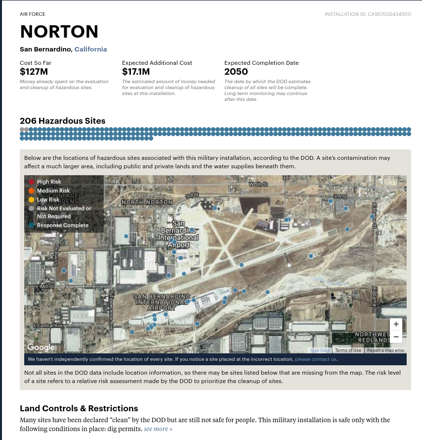 “Bombs in your Back Yard” series by ProPublica | Veterans Claims Help